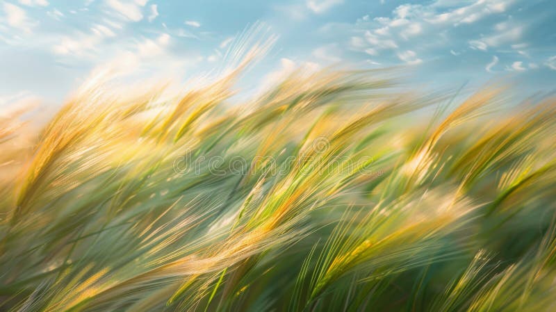 Abstract Photography of Wind-blown Grass, Symbolizing the Constant Movement and Change in the ...