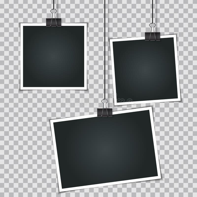Abstract Photos on Transparent Background Vector Illustration Stock ...