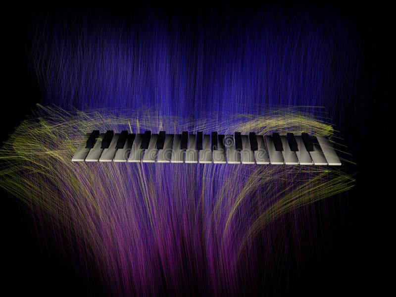 Abstract Piano Keyboard stock illustration. Illustration of abstract ...