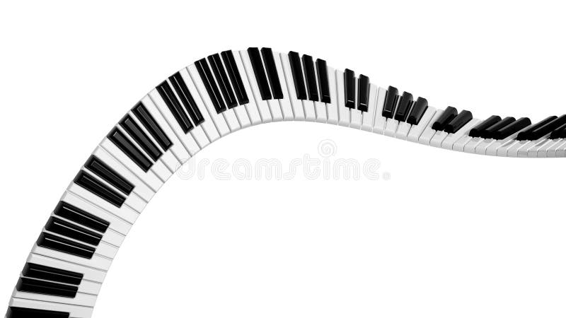 Piano Keyboard Border stock vector. Illustration of drawing - 8429921
