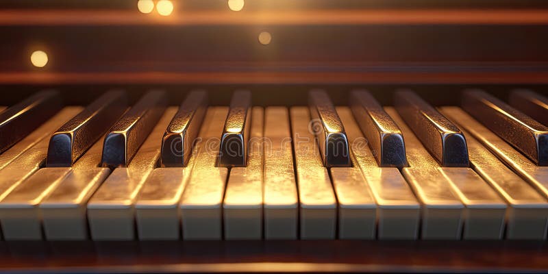 Abstract Piano Keys in a Vibrant Color Palette Stock Illustration ...