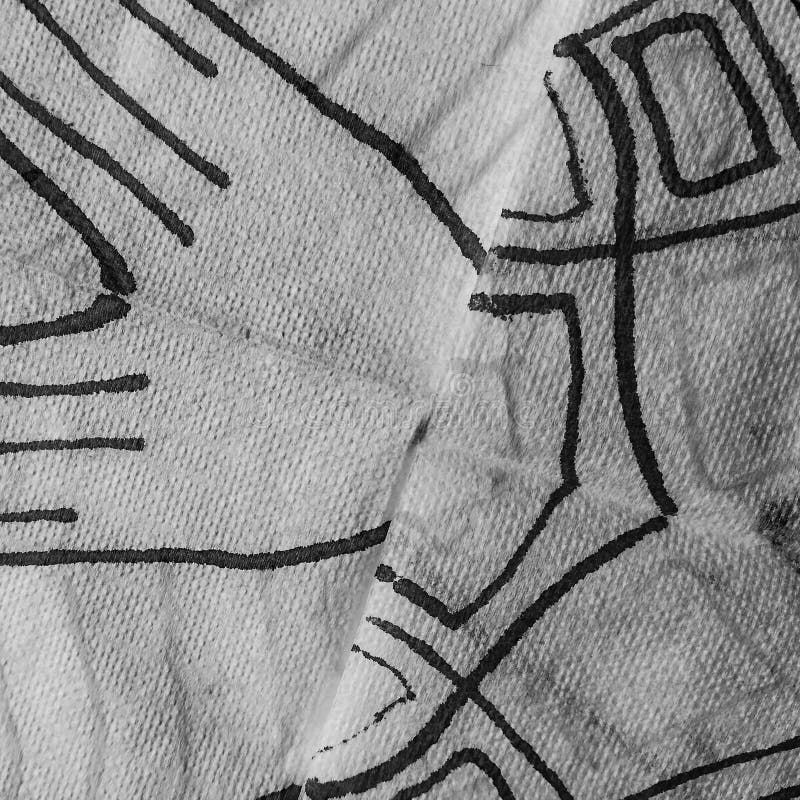 Abstract Picasso Art. Monochrome Triangular Geometric. Stock Image ...