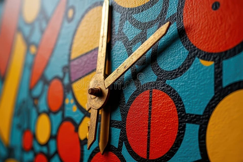 Abstract Picasso Wall Clock (108 Characters Stock Illustration ...