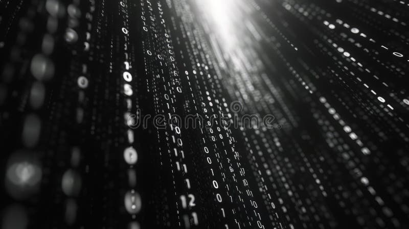 Abstract Picture Of Binary Code With Digital Technology Style Design