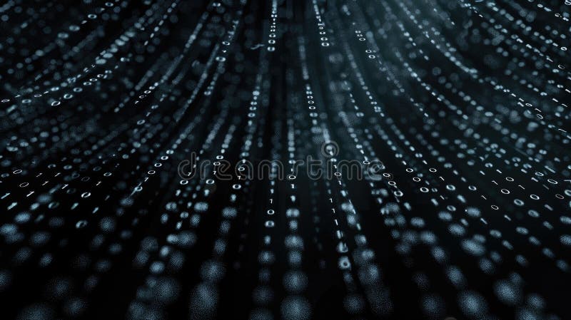 Abstract Picture Of Binary Code With Digital Technology Style Design
