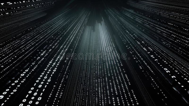Abstract Picture Of Binary Code With Digital Technology Style Design Aig53 Stock Image Image
