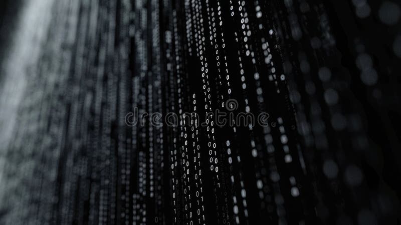 Abstract Picture Of Binary Code With Digital Technology Style Design