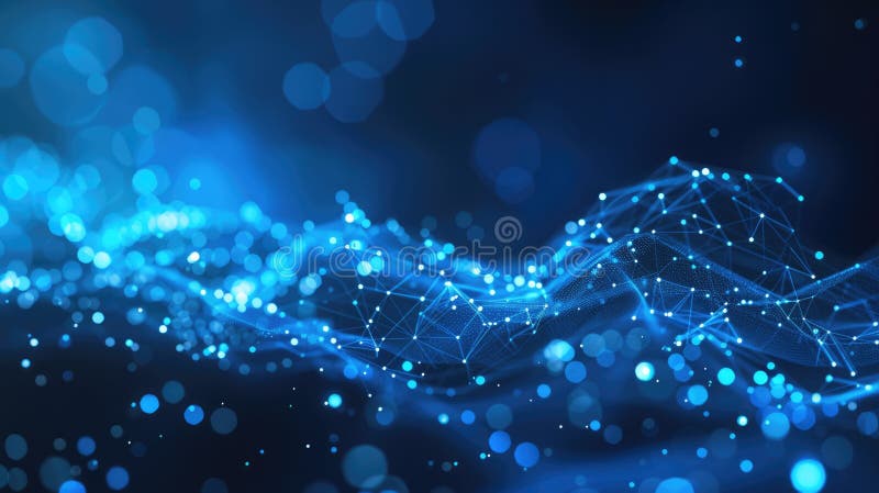 Abstract Picture of Blue Light Effect in Digital Technology Design ...