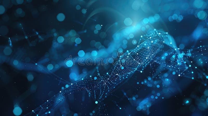 Abstract Picture of Blue Light Effect in Digital Technology Design ...