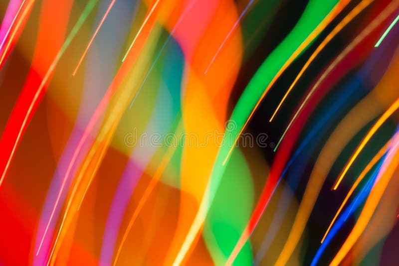 Abstract Picture of Bright Colored Dynamic Lights Stock Illustration ...