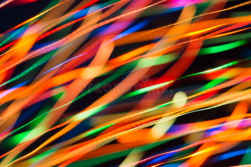 Abstract Picture of Bright Colored Dynamic Lights Stock Illustration ...