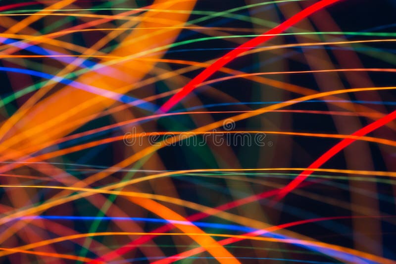 Abstract Picture of Bright Colored Dynamic Lights Stock Illustration ...