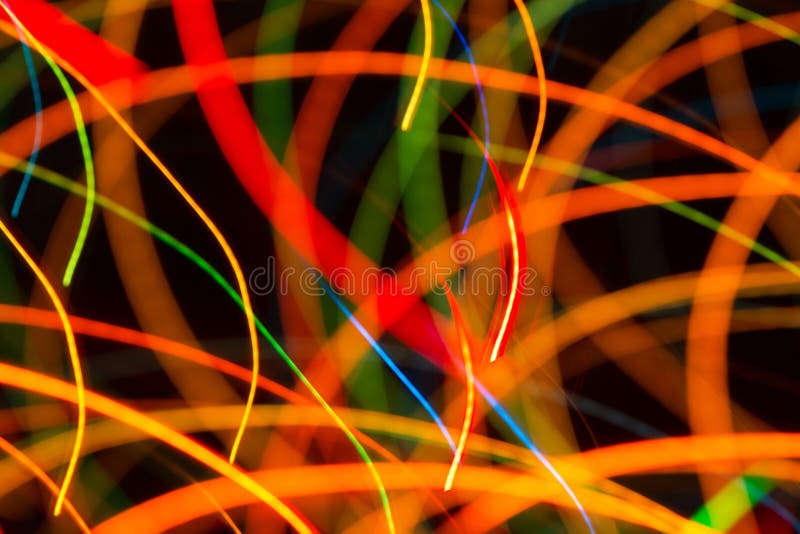 Abstract Picture of Bright Colored Dynamic Lights Stock Illustration ...