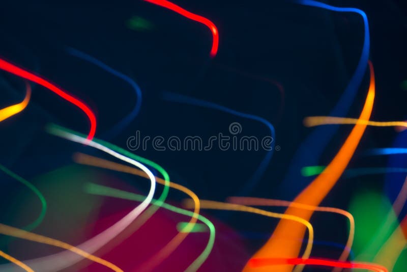 Abstract Picture of Bright Colored Dynamic Lights Stock Illustration ...