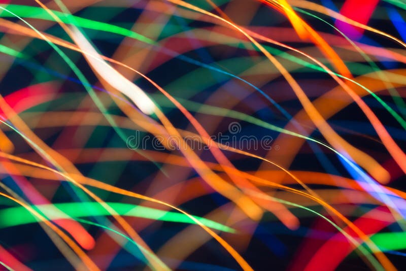 Abstract Picture of Bright Colored Dynamic Lights Stock Illustration ...