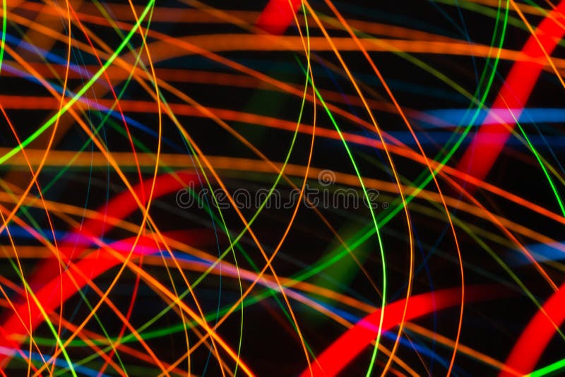 Abstract Picture of Bright Colored Dynamic Lights Stock Photo - Image ...