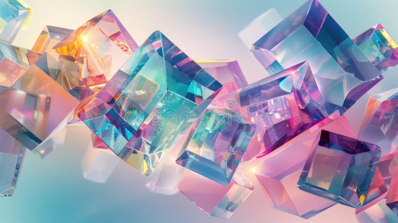 Abstract Picture of Colorful Luxurious Gem Patterns with Complex ...