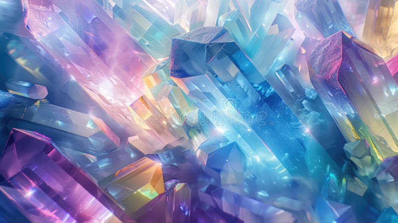 Abstract Picture of Colorful Luxurious Gem Patterns with Complex ...