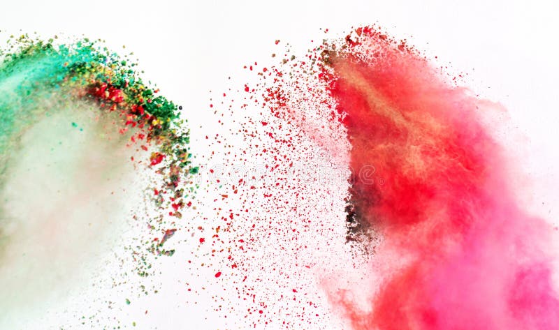 Abstract Picture of Colorful Powder Splash Stock Image - Image of ...