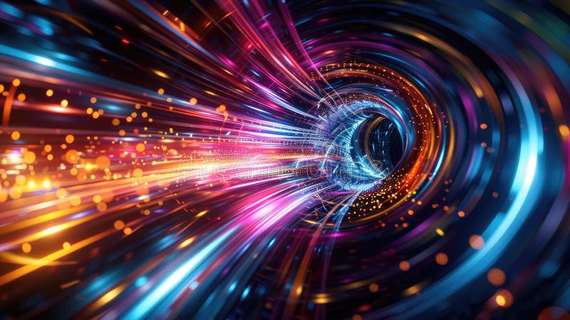 Picture of Complex Black Square Shape Cube in a Monochrome Glitch Style ...