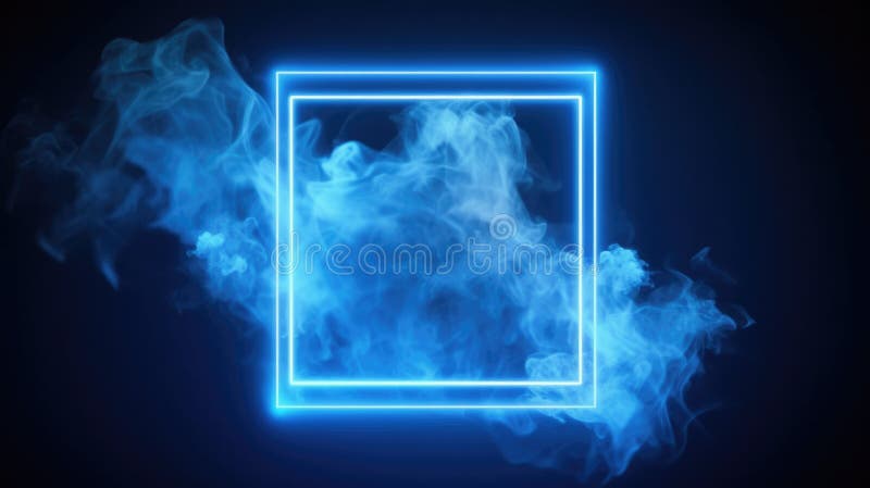 Abstract Picture of Rectangle Shape Portal or Frame with Digital Light ...