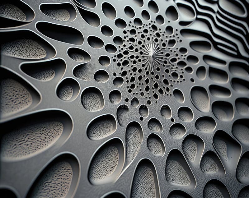 Abstract Picture of a Gray Surface with a Textured Pattern. the Surface ...