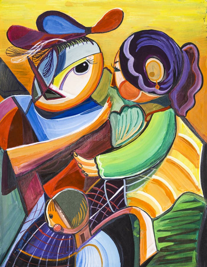 Abstract picture, meeting stock illustration. Illustration of colorful ...