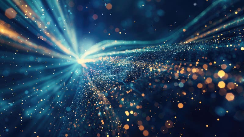 Abstract Picture of Particle and Wave with Sense of Energetic Design ...