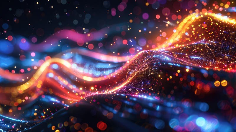 Abstract Picture of Particle and Wave with Sense of Energetic Design ...