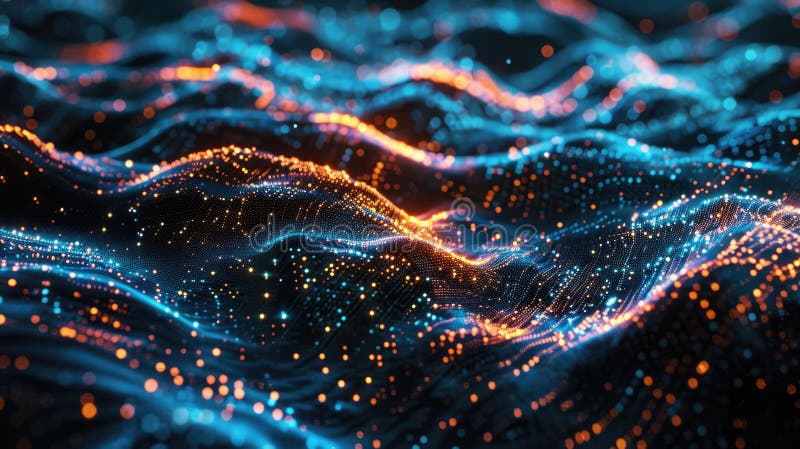 Abstract Picture of Particle and Wave with Sense of Energetic Design ...