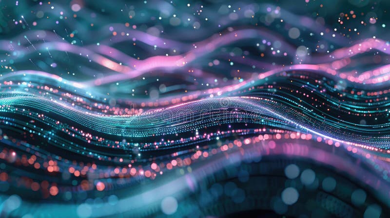 Abstract Picture of Particle and Wave with Sense of Energetic Design ...