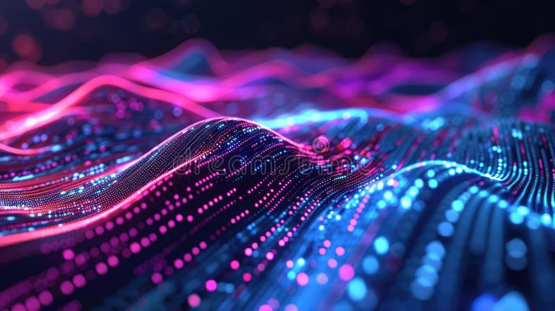 Abstract Picture of Particle and Wave with Sense of Energetic Design ...