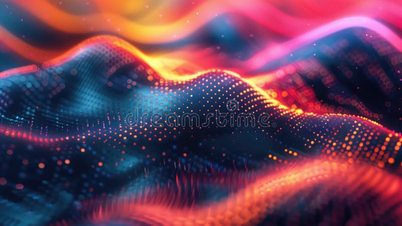 Abstract Picture of Particle and Wave with Sense of Energetic Design ...