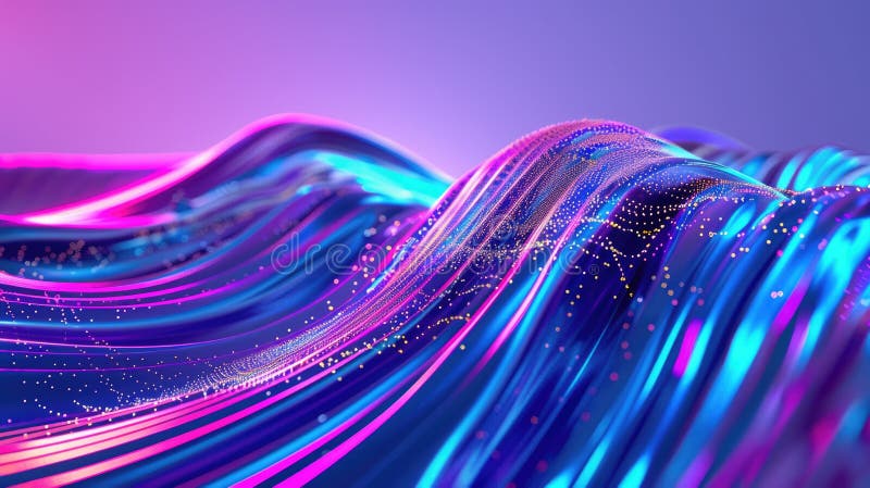 Abstract Picture of Particle and Wave with Sense of Energetic Design ...