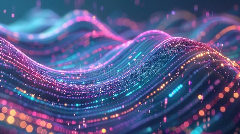 Abstract Picture of Particle and Wave with Sense of Energetic Design ...