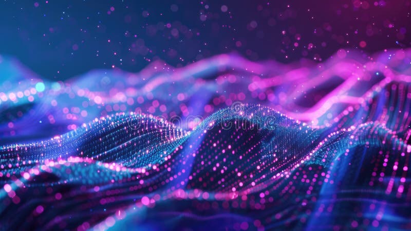 Abstract Picture of Particle and Wave with Sense of Energetic Design ...