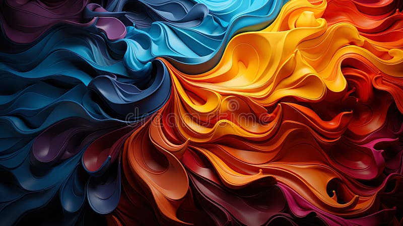 The Abstract Picture of the Pattern in Which the Interweaving of Lines ...