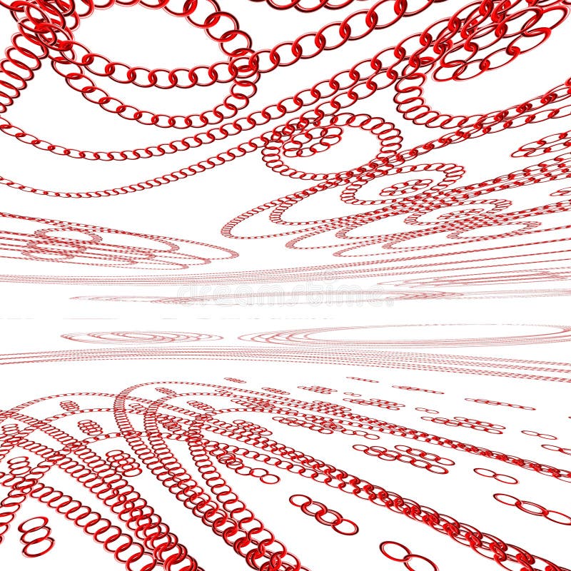 Abstract Picture of Rings and Chains. Abstract Hell Stock Illustration ...