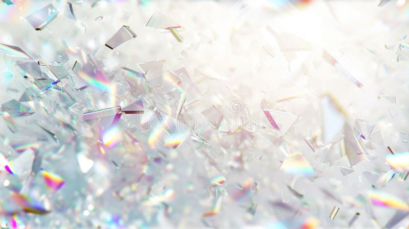 The Abstract Picture of Solid Shape Crystal Clear Object Form Together ...