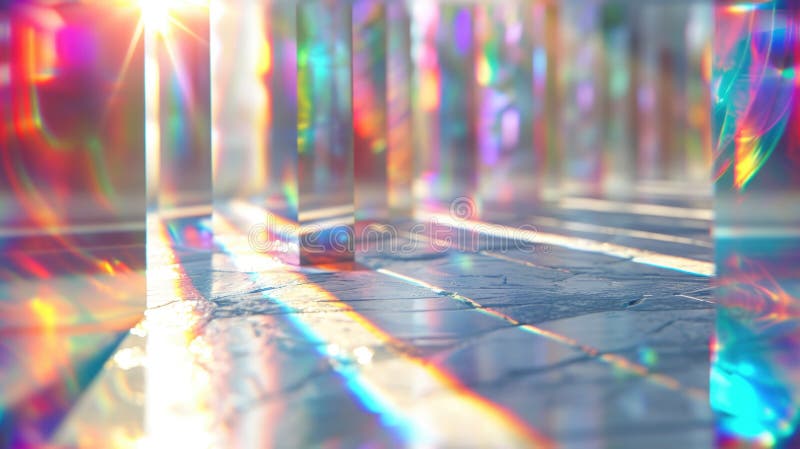 The Abstract Picture of Solid Shape Crystal Clear Object Form Together ...