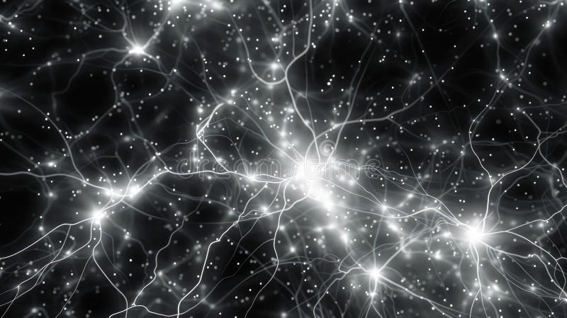 Abstract Picture of White Particle with Sparkle Atom of Energy Dynamic ...