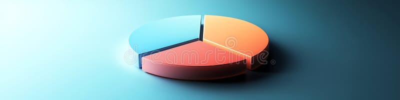 Abstract Pie Chart Design in Soft Gradients, Data Visualization Stock ...