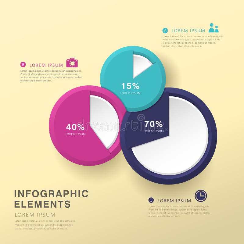 Abstract Pie Chart Infographics Stock Vector - Illustration of data ...