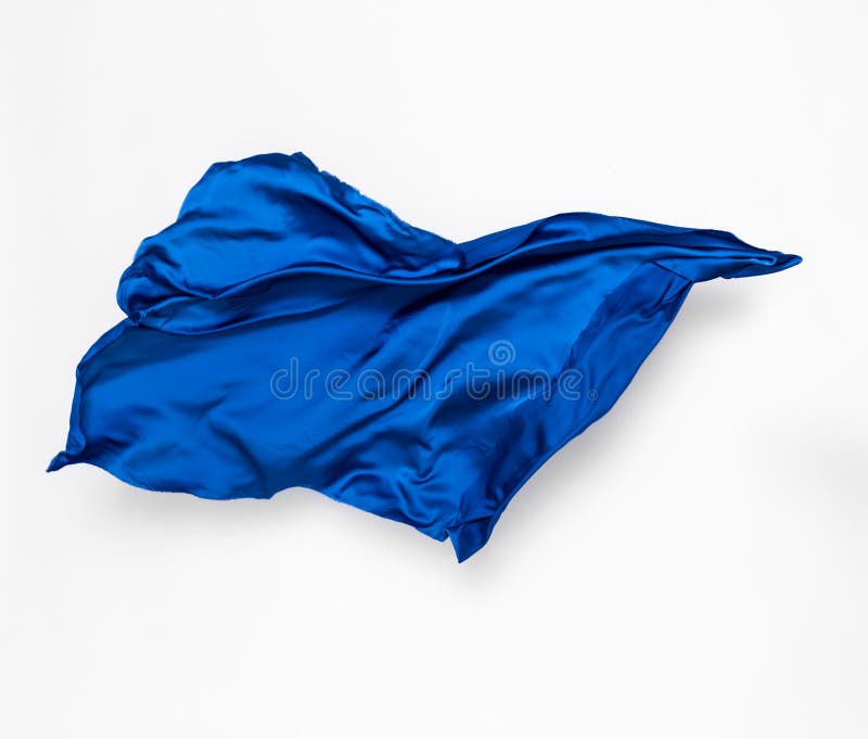 Abstract Blue Fabric in Motion Stock Image - Image of textile, material ...