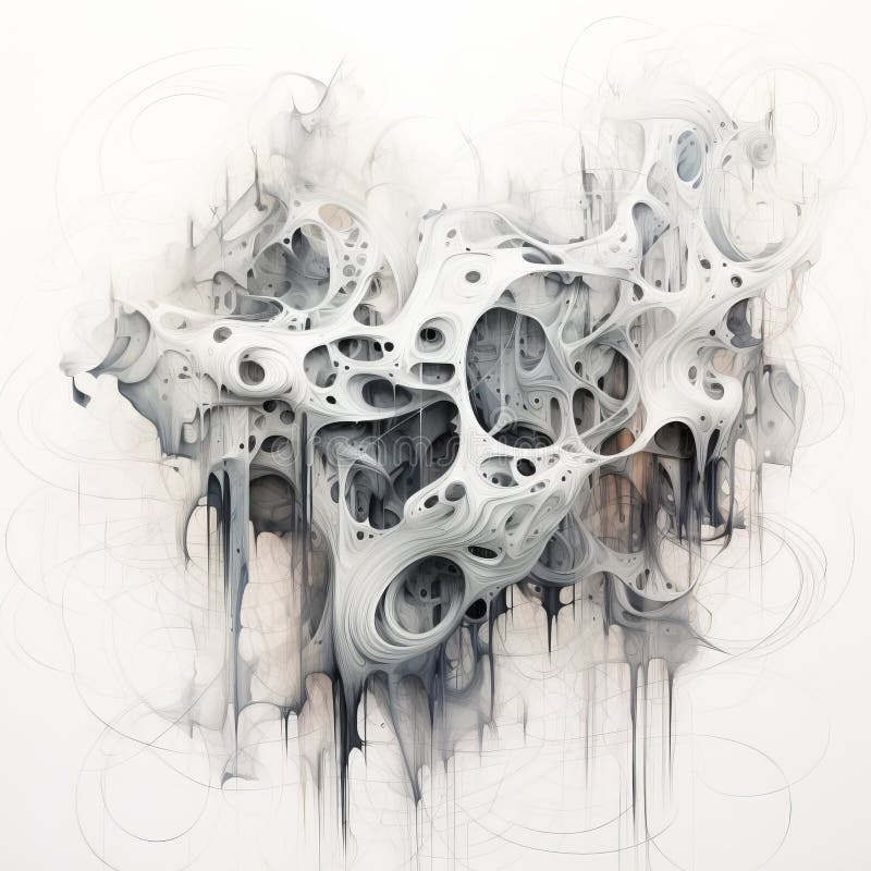 Abstract Performance Art: Dark Ice with Precise Architecture and ...