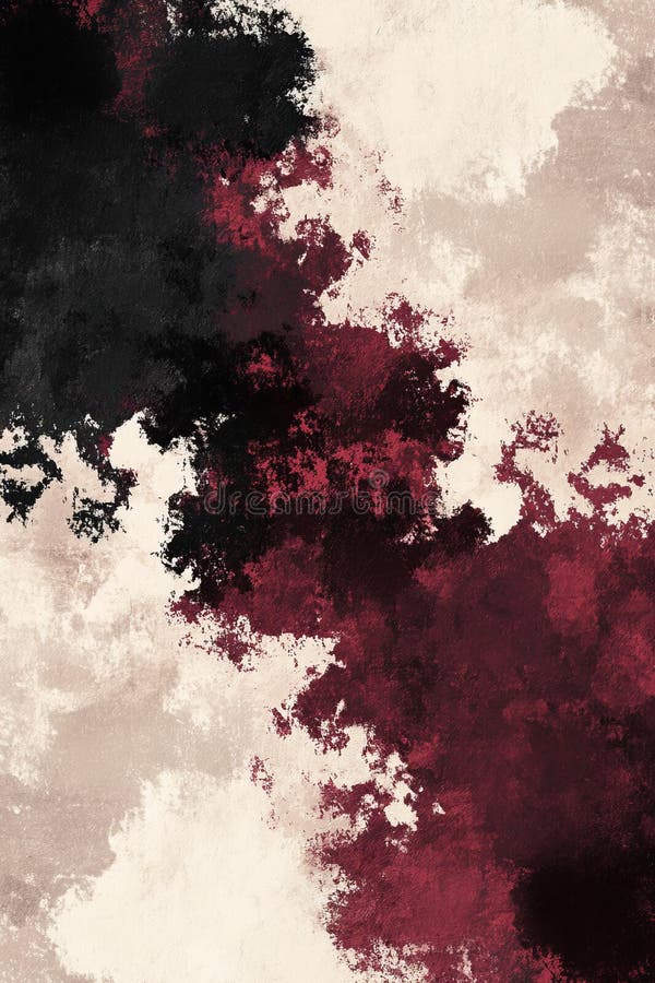 Abstract Brushstroke Art with Black, White, and Red Textures Stock ...