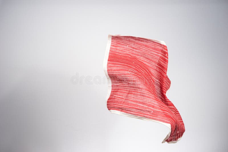 Abstract Pieces of Fabric Flying, Studio Shot , Scarf Motion Stock ...