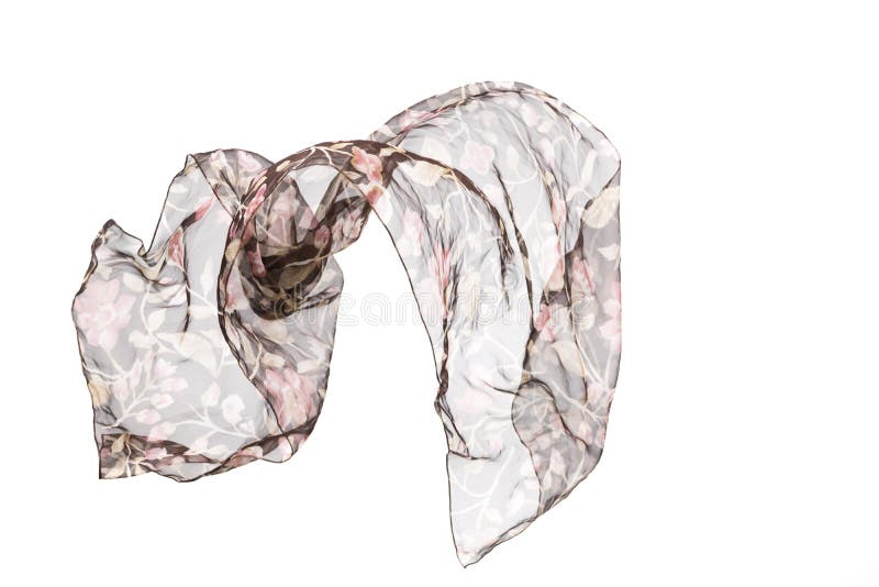 Abstract Pieces of Fabric Flying, Studio Shot , Scarf Motion , I Stock ...