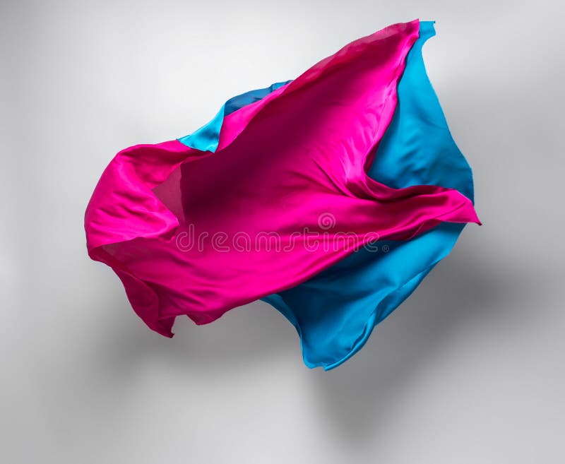 Multicolored Fabric in Motion Stock Image - Image of movement, textile ...