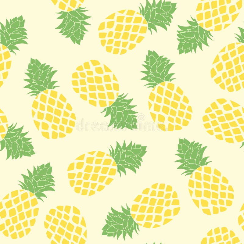 Abstract Pineapple Seamless Pattern Illustration Stock Illustration ...